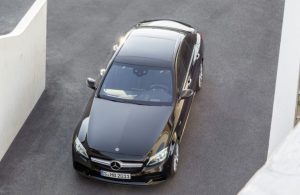 Which Mercedes-Benz vehicles have a panoramic sunroof?