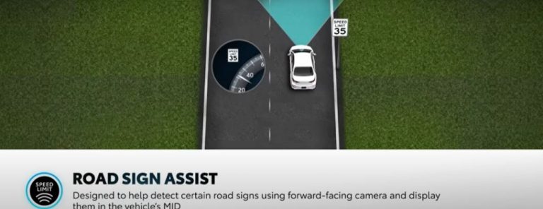 How the Toyota Road Sign Assist Feature Works