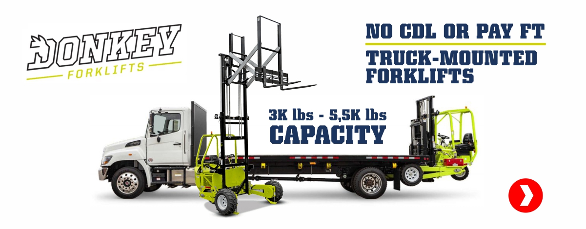 WHY CHOOSE DONKEY TRUCK MOUNTED FORKLIFTS? - TruckMax