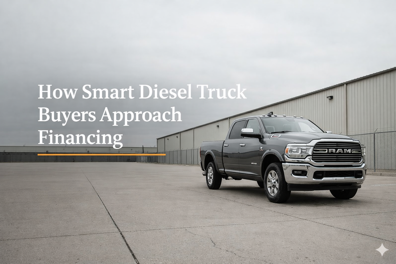 How Smart Diesel Truck Buyers Approach Financing