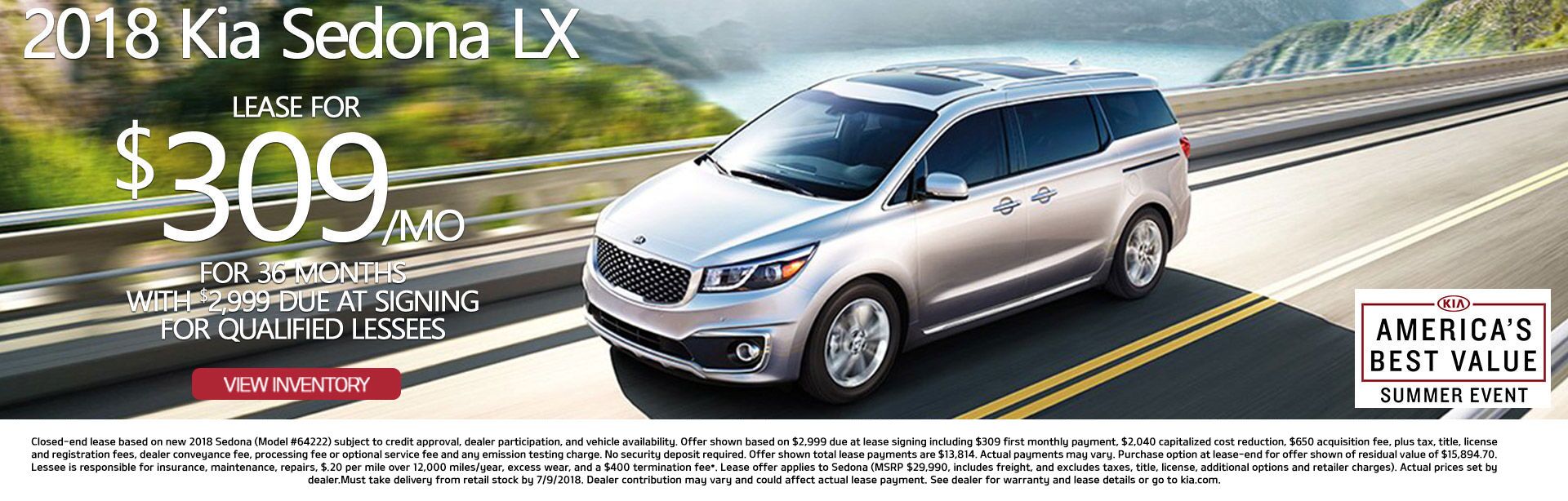 Kia Sedona Lease