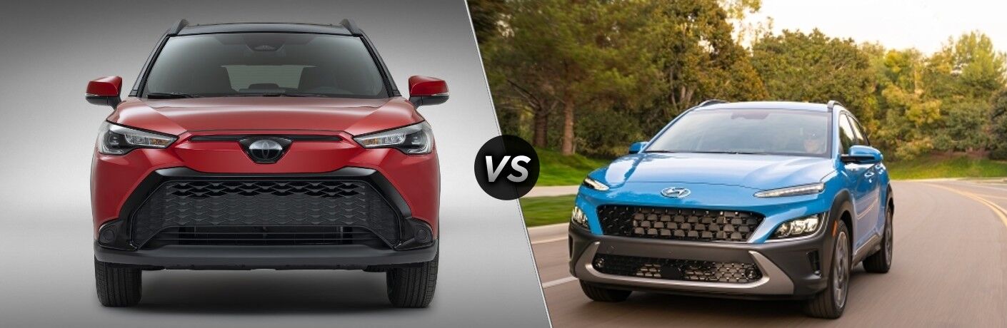 2023 Toyota Corolla Cross Hybrid vs. 2023 Hyundai Kona