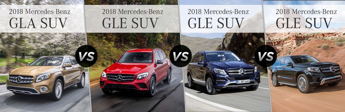 2018 Mercedes-Benz GLA vs GLC vs GLE vs GLS