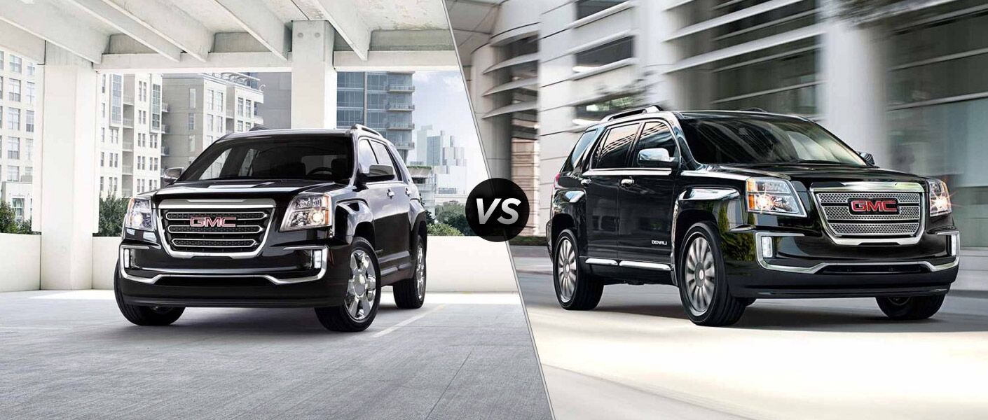 2016 GMC Terrain SLT vs 2016 GMC Terrain Denali
