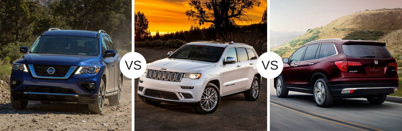 2017 Nissan Pathfinder vs 2017 Jeep Grand Cherokee vs 2017 Honda Pilot
