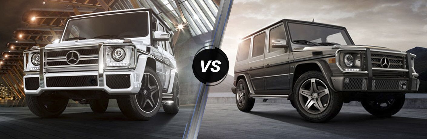 2017 Mercedes-Benz G-Class SUV vs G550 4x4 Squared