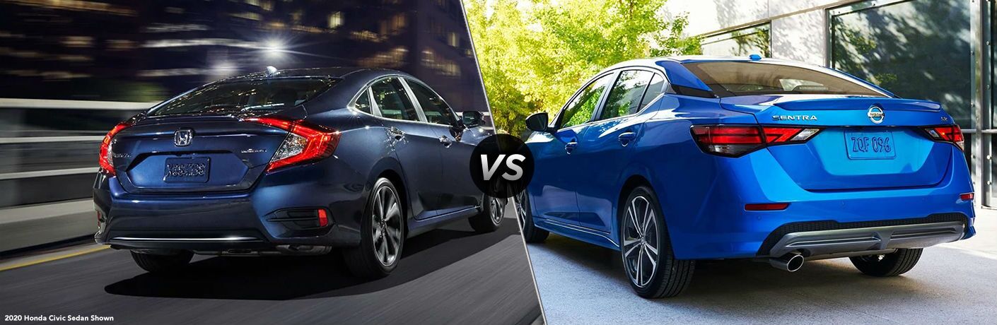 2020 Honda Civic vs 2020 Nissan Sentra