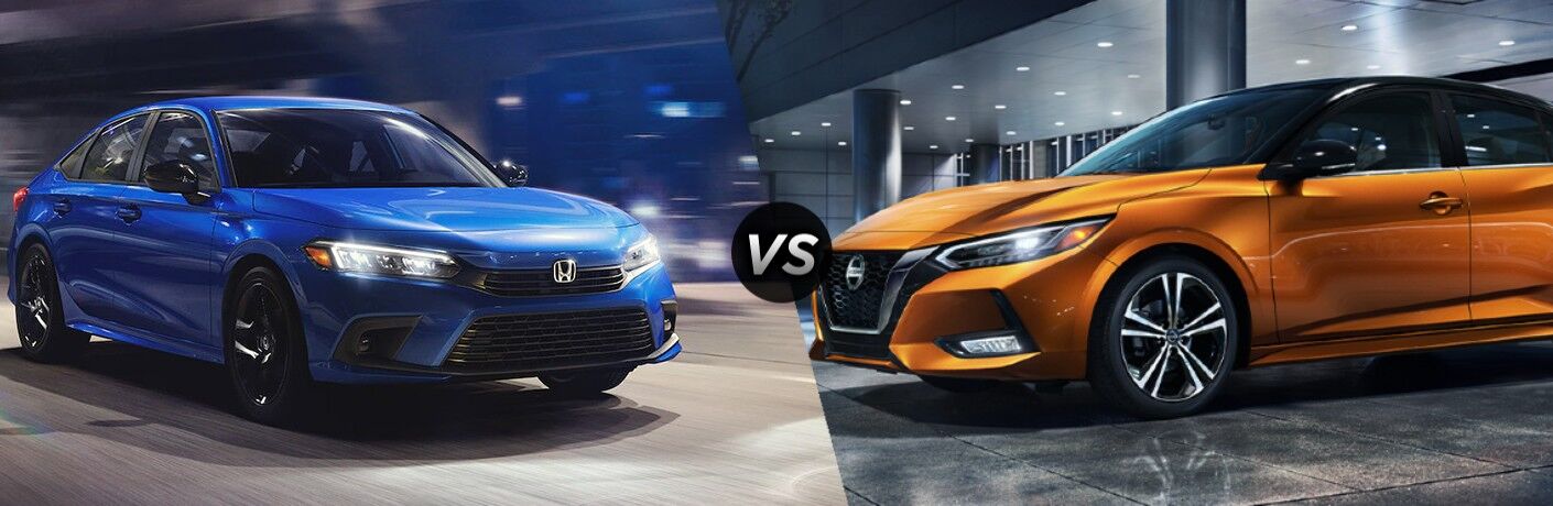 2022 Honda Civic vs. 2021 Nissan Sentra