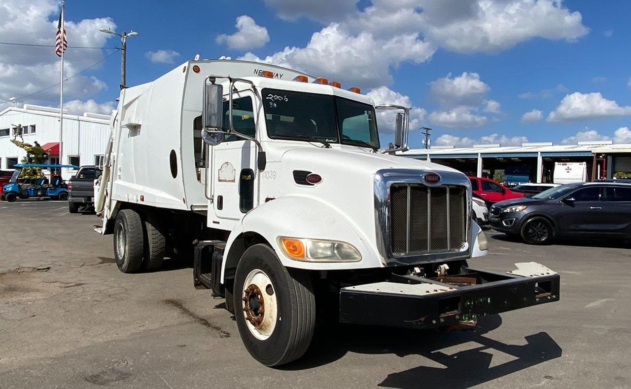 2007 Peterbilt 335 16 Yard New Way Rear Loader Garbage Truck Tampa FL ...