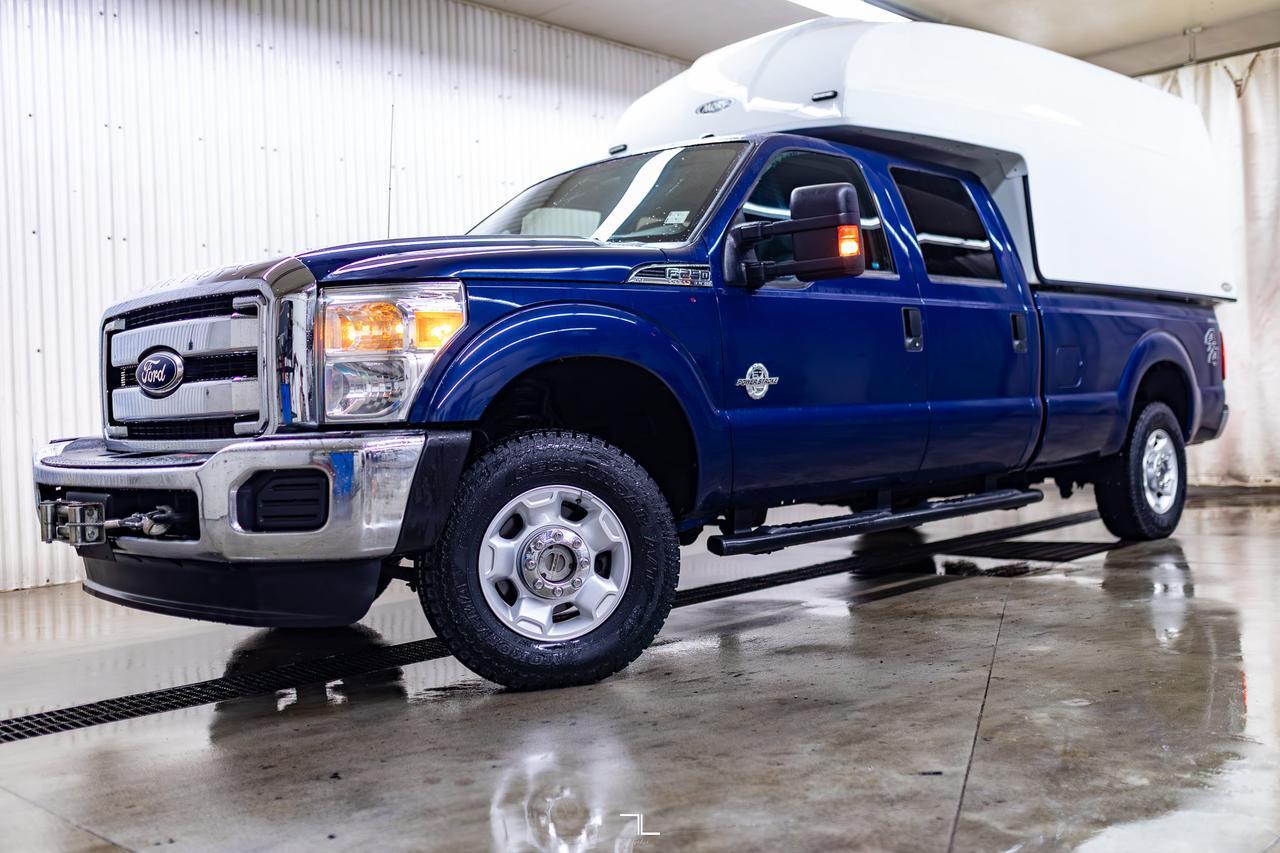 Used 2012 Ford F-250 4x4 Crew Cab XLT Longbox Diesel Winch Topper in ...