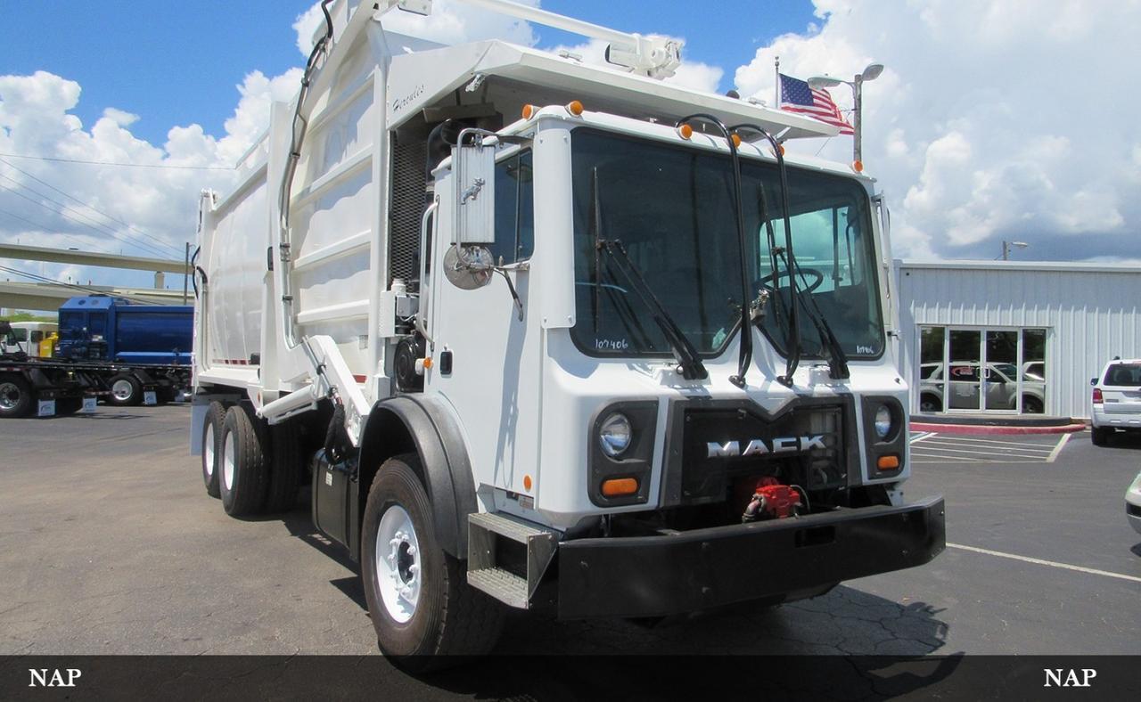 2014 Mack MRU613 40 yard Ez Pack Front Loader Garbage Truck Tampa FL ...