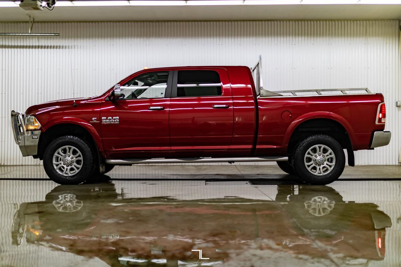 Used 2015 Ram 3500 4x4 Mega Cab Laramie Diesel Leather Roof Nav BCam in Red Deer AB