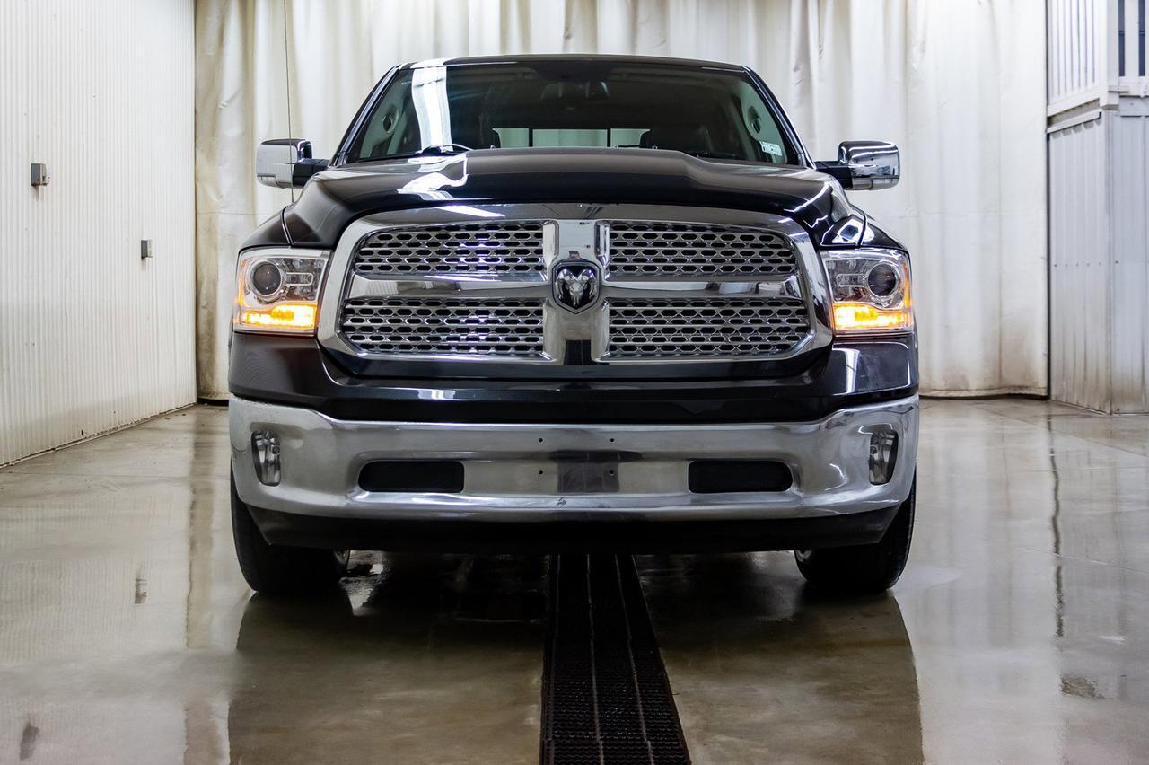 Used 2017 Ram 1500 4x4 Crew Cab Laramie Diesel Leather Roof Nav in Red Deer AB