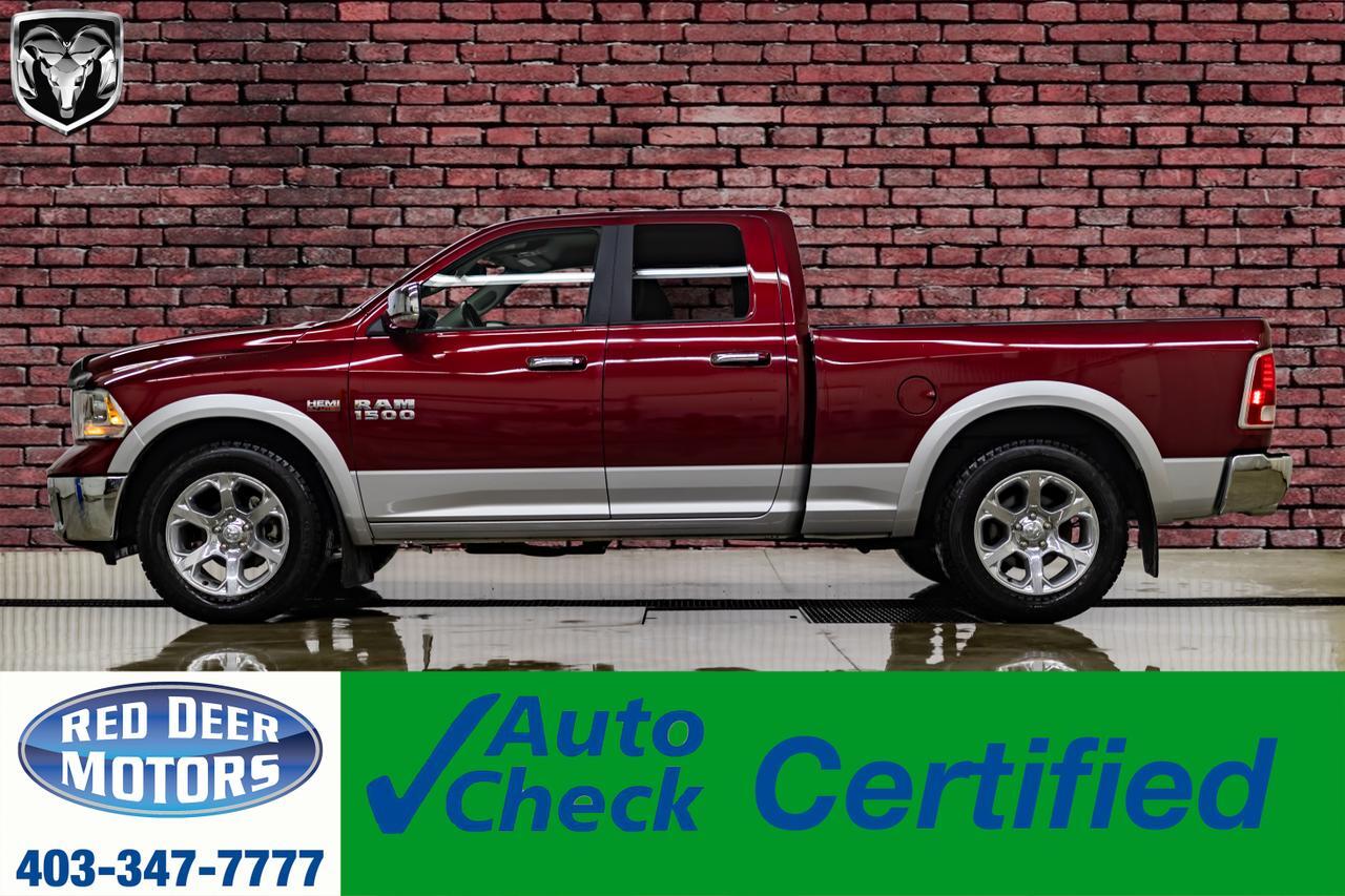 Used 2017 Ram 1500 4x4 Quad Cab Laramie Leather BCam in Red Deer AB