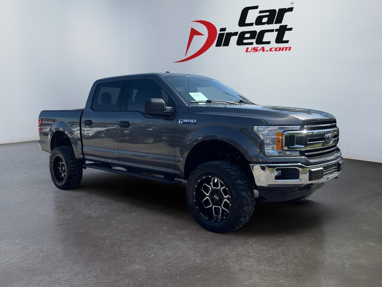 2018 Ford F-150 XLT CREW CAB 4 DOOR 4X4 LIFTED PICKUP TRUCK, 5.0L ...