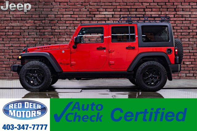 2018 Jeep Wrangler JK Unlimited 4x4 Willys Wheeler Red Deer AB 55716015