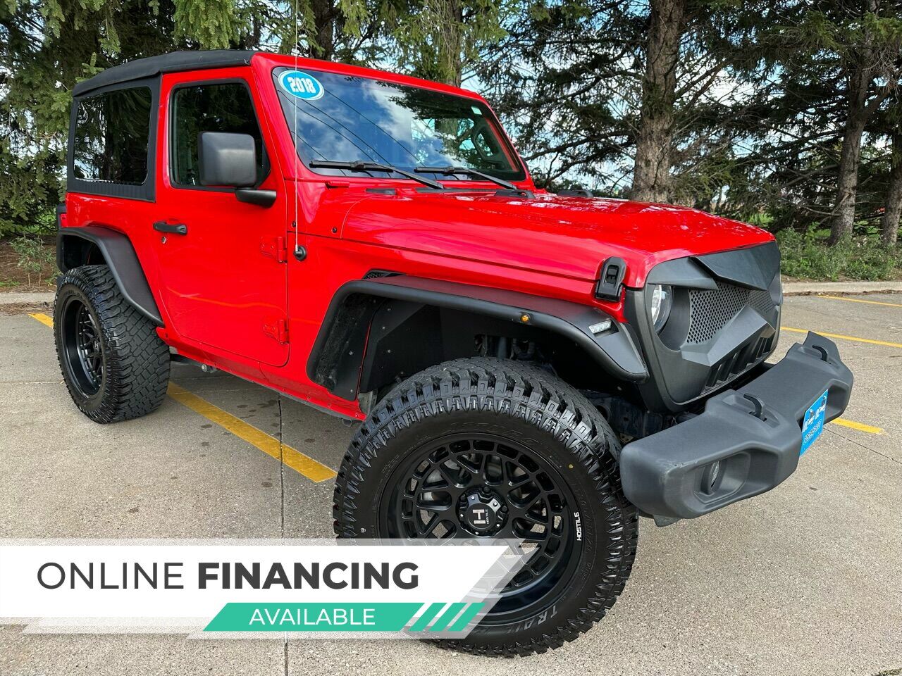 Custom Red Jeep Wrangler