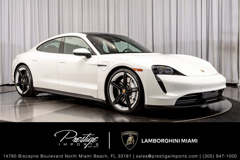 Porsche Electric Cars in Downtown Miami, FL